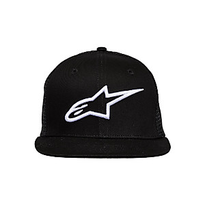 Alpinestars Men's Corp Trucker Snapback, Black/Black, One Size