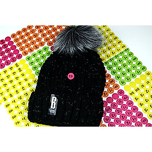 Garage Sale Price Stickers Pack of 4060 3/4" Round Bright Colors Label Stickers (with Price)