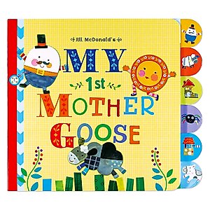 C.R. Gibson My First Mother Goose Nursey Rhyme Book for Children, 10 x 8.7 x 0.5 inches, 1 piece