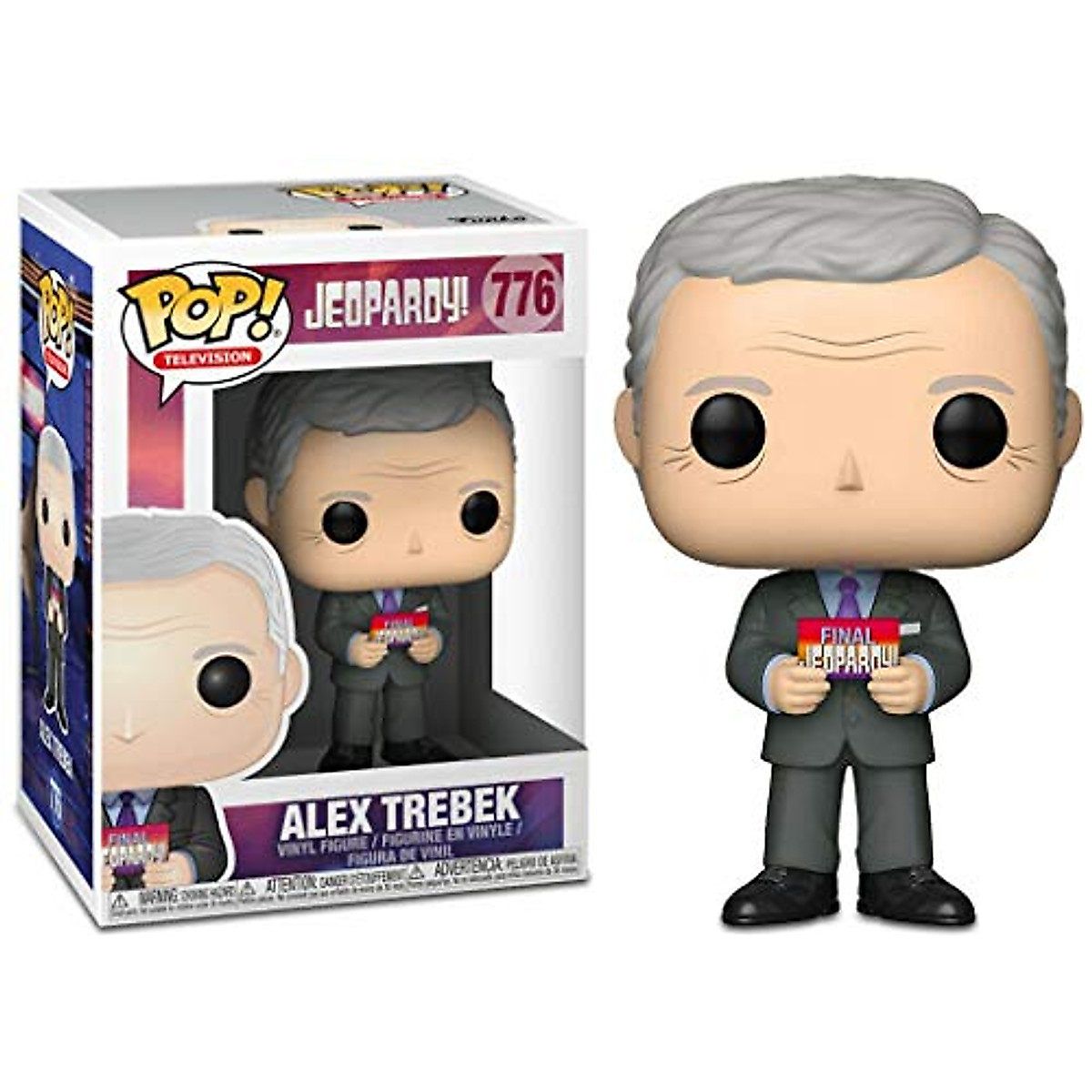 Funko TV: Jeopardy - Alex Trebek Pop! Vinyl Figure (Includes Compatible Pop Box Protector Case)