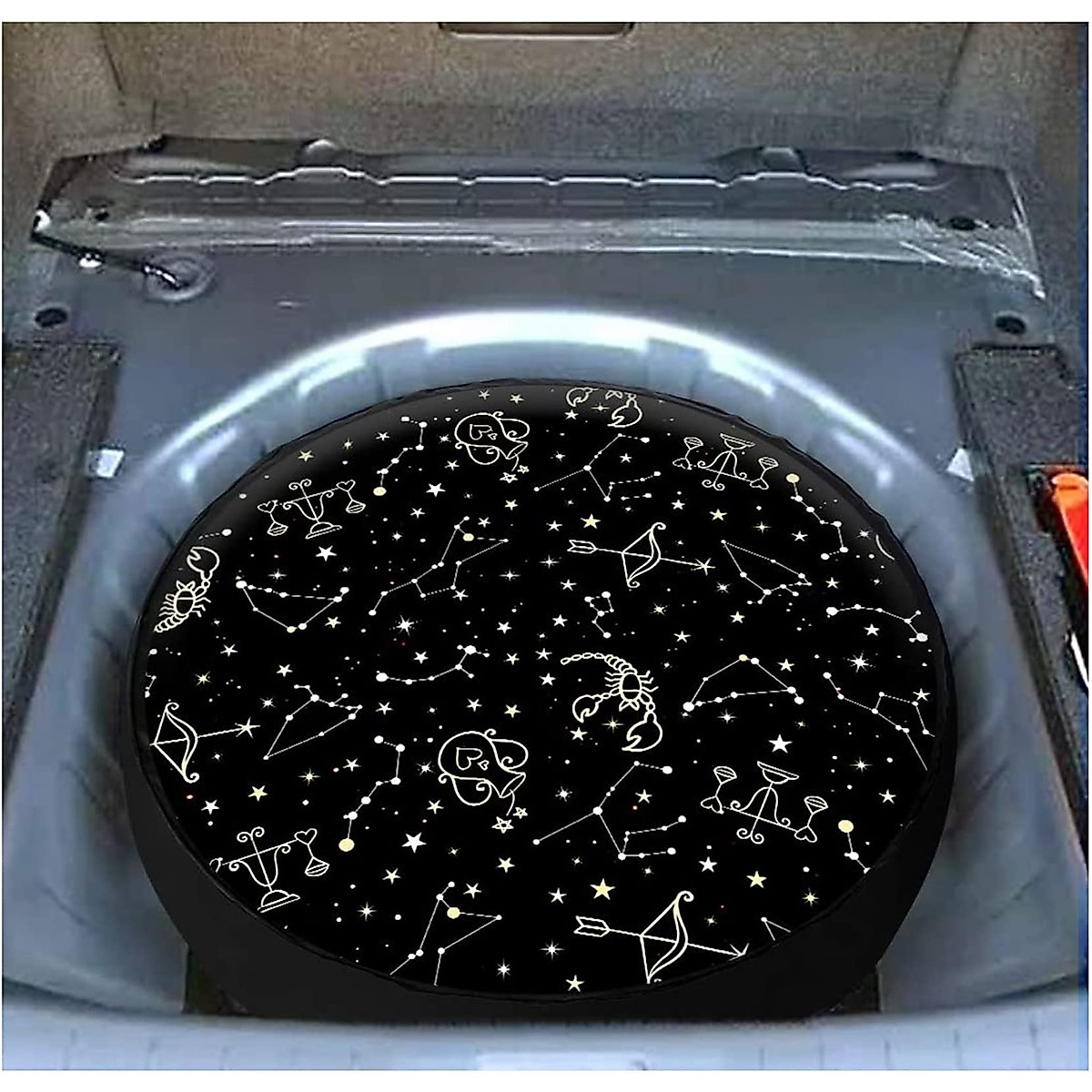 Leopard Print Spare Tire Cover Sun Protector Waterproof Wheel Cover Universal Fit for, Trailer, RV, SUV, Truck and Many Vehicle 14-19" Fits for tire Diameter 60-89cm