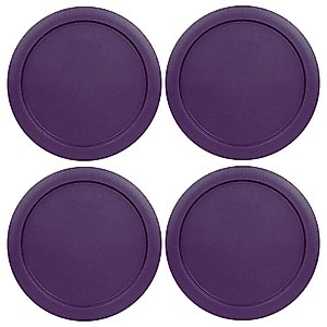 Replacement Lid for Pyrex 6" Storage Plastic Cover 4 Cup Bowl 7201-PC Purple (4-Pack)