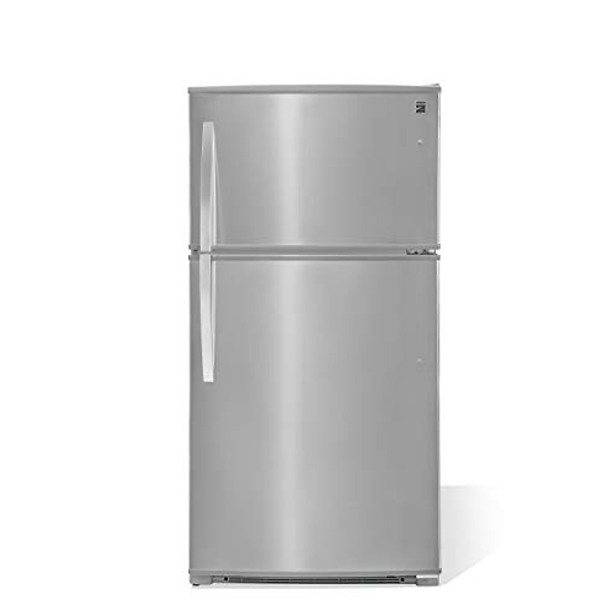 Kenmore Top-Freezer Refrigerator with LED Lighting and 20.8 Cubic Ft. Total Capacity, Stainless Steel