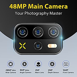 Ulefone Armor 12 5G Rugged Unlocked Android Smartphone, 8GB+128GB, 48MP Quad Rear Camera, IP68/IP69K, 5180mAh, 6.52” HD+, Dual SIM Dual 5G, Compass, GPS, Fingerprint, Rugged Cell Phone (Grey)