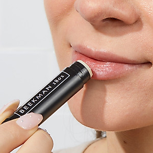 Beekman 1802 Lip Balm, Lavender - Scented - 0.15 oz - With Goat Milk, Vitamin E & Beeswax for Dry, Cracked Lips - Good for Sensitive Skin - Cruelty Free