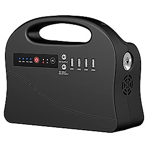 Enginstar Portable Power Station 120Wh, 100W Solar Generator with 110V AC Outlet, Portable Backup Lithium Battery Pack Power Bank for Emergency Home Outdoor Camping RV