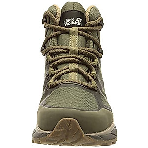 Jack Wolfskin Men's Terraventure Texapore Mid M Hiking Shoe, Brown/Beige, 11