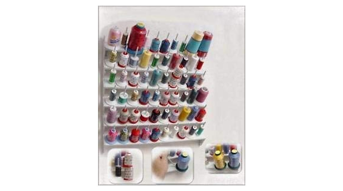 60 Spool Cone Thread Stand - Organize Your Sewing Area