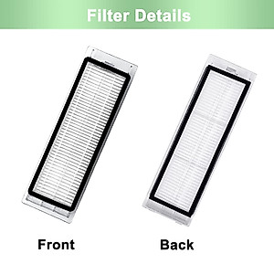 13 Pack Replacement Parts Compatible for Roborock S6 Pure S6 E4 S4 Max S6 MaxV S5 S5 Max S4 E2 E3 E5 E20 E25 E35 Xiaomi Mijia Robot 1 Main Brush 3 Filter 3 Side Brush 3 Mop Cloth 3 Water Tank Filter