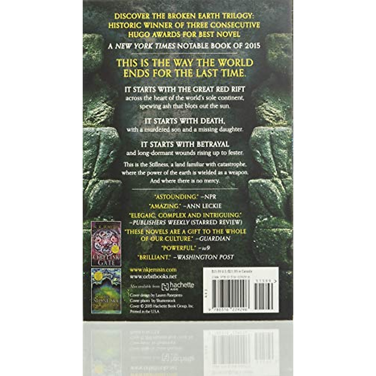 The Broken Earth Trilogy: The Fifth Season, The Obelisk Gate, The Stone Sky