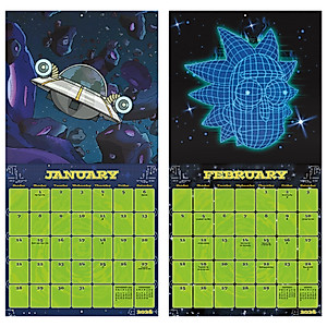 2024 Cartoon Network Rick and Morty Wall Calendar