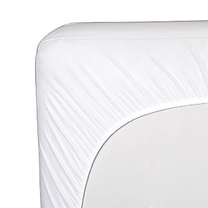 Sealy Quilted Organic Cotton Top Breathable Waterproof Fitted Toddler Bed and Baby Crib Mattress Pad Cover Protector, Noiseless, Machine Washable and Dryer Friendly, 52 x 28 - Cream