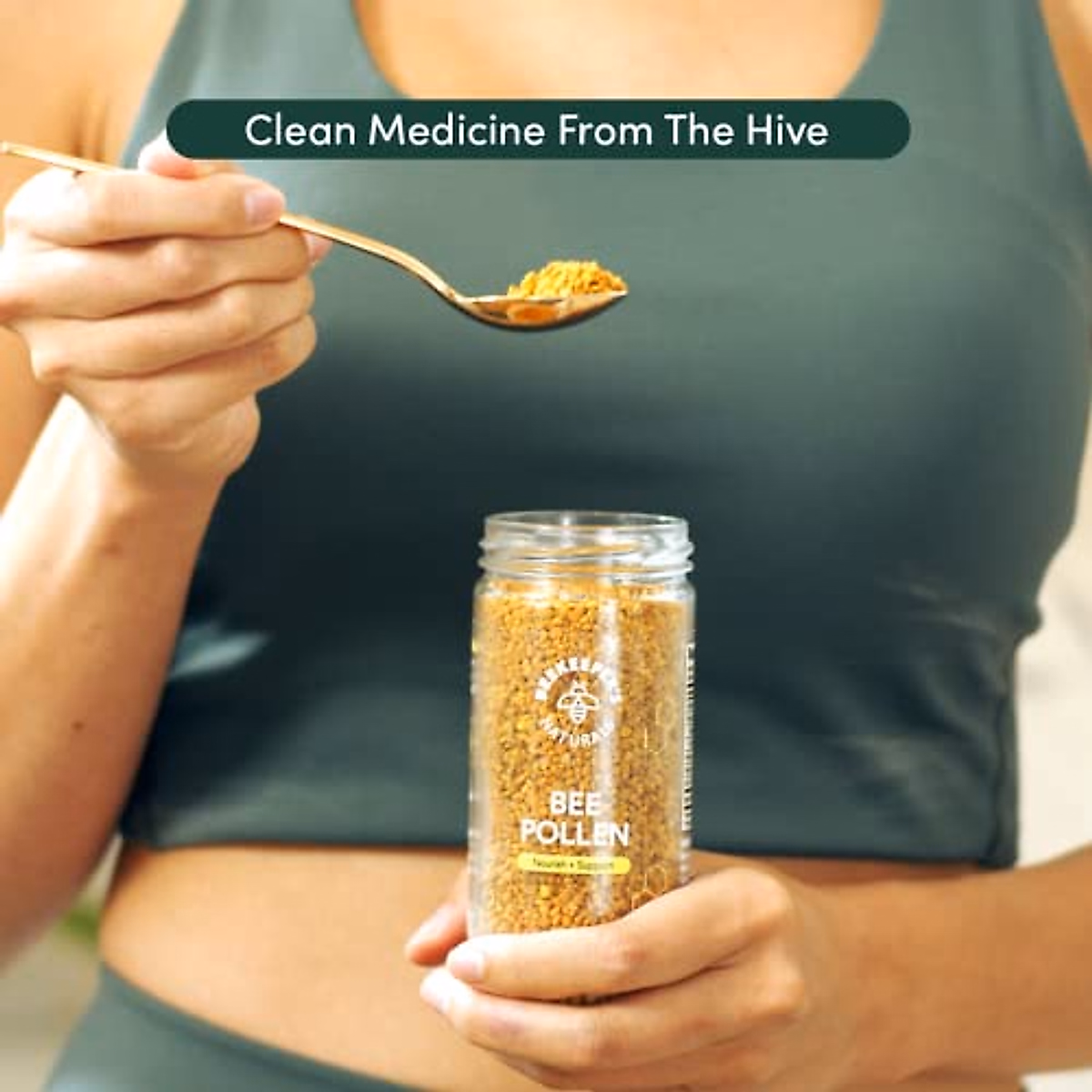 Beekeeper's Naturals - 100% Raw Bee Pollen Granules, Natural Preserved Enzymes, Source of Vitamin B, Minerals, Amino Acids & Protein - Paleo & Keto Friendly, Gluten Free (5.2 oz)