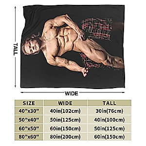 Sam Heughan Ultra-Soft Micro Fleece Throw Blanket Warm Comfortable Versatile Blanket for Sofa and Travel