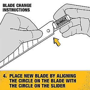 DEWALT Utility Knife, Heavy Duty Cutter with Snap-Off Blade, 18mm (DWHT10038)