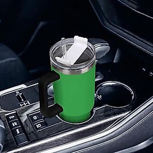 Funny Eggplant Tumbler with Handle Travel Mug Water Bottle Tea Coffee Cup Black-style