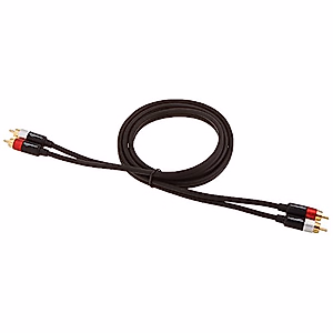 Amazon Basics 2-Male to 2-Male RCA Audio Stereo Subwoofer Cable - 4 Feet