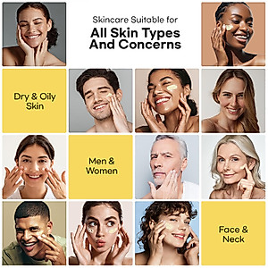 Bealions Retinol Collagen Cream - Hydrating Hyaluronic Acid Face Moisturizer, Anti-Aging & Firming, Vitamin C+E, for All Skin Types, USA-Made, 1.7 Fl Oz