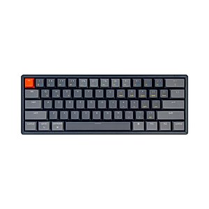 Keychron K12 60% Layout Bluetooth Wireless/Wired Hot-swappable Mechanical Keyboard with Optical Banana Switch, Compact 61 Keys RGB Backlit Keyboard Aluminum Frame Compatible with Mac Windows