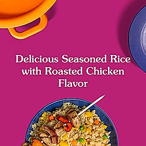 BEN'S ORIGINAL Ready Rice Roasted Chicken Flavored Rice, Easy Dinner Side, 8.8 OZ Pouch (Pack of 6)