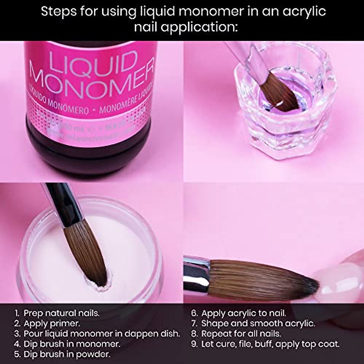 Mia Secret Professional Acrylic Nail Kit/Set For Beginner - Nail kit with everything - Kit de uñas acrilicas completo mia secret - Kit para uñas de acrilico completo