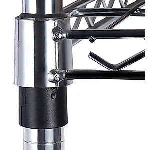 JSP Manufacturing 1" Diameter Post Wire Shelf Clips Shelving Split Sleeves Lock Metal Rack Locking Plastic 24 Pairs (48)