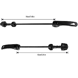 PETIT MANON 1 Pair Bike Quick Release Skewer Axle Wheel Hub Hollow Shaft Front/Rear Set Fit for Mountain Bike, MTB