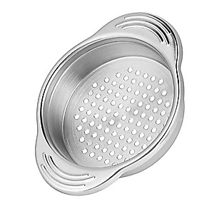 11.5 * 9.2 * 2.5cm/4.5 * 3.6 * 1in Can Drainer with Antislip Strip on Handle & Evenly Distributed Orifice Fits Most Food Tins