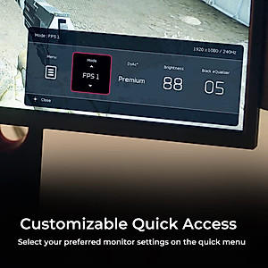 BenQ ZOWIE XL2540K 24.5-inch 240Hz Gaming Monitor 1080P 1ms Smaller Base Flexible Height & Tilt Adjustment XL Setting to Share Customizable Quick Menu Black eQualizer Color Vibrance