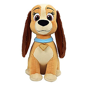 Disney Classics Friends Large 11.6-inch Plush Lady, Officially Licensed Kids Toys for Ages 2 Up by Just Play