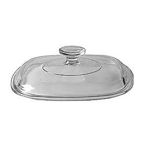 Corning Ware/Pyrex Clear Square Glass Lid (Clear) (8" Width) (A-9-C) Made in the USA