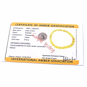 TipTopEco Baltic Amber Adult Stretch Bracelet - 7.9 Inches Long - Polished Honey Beads