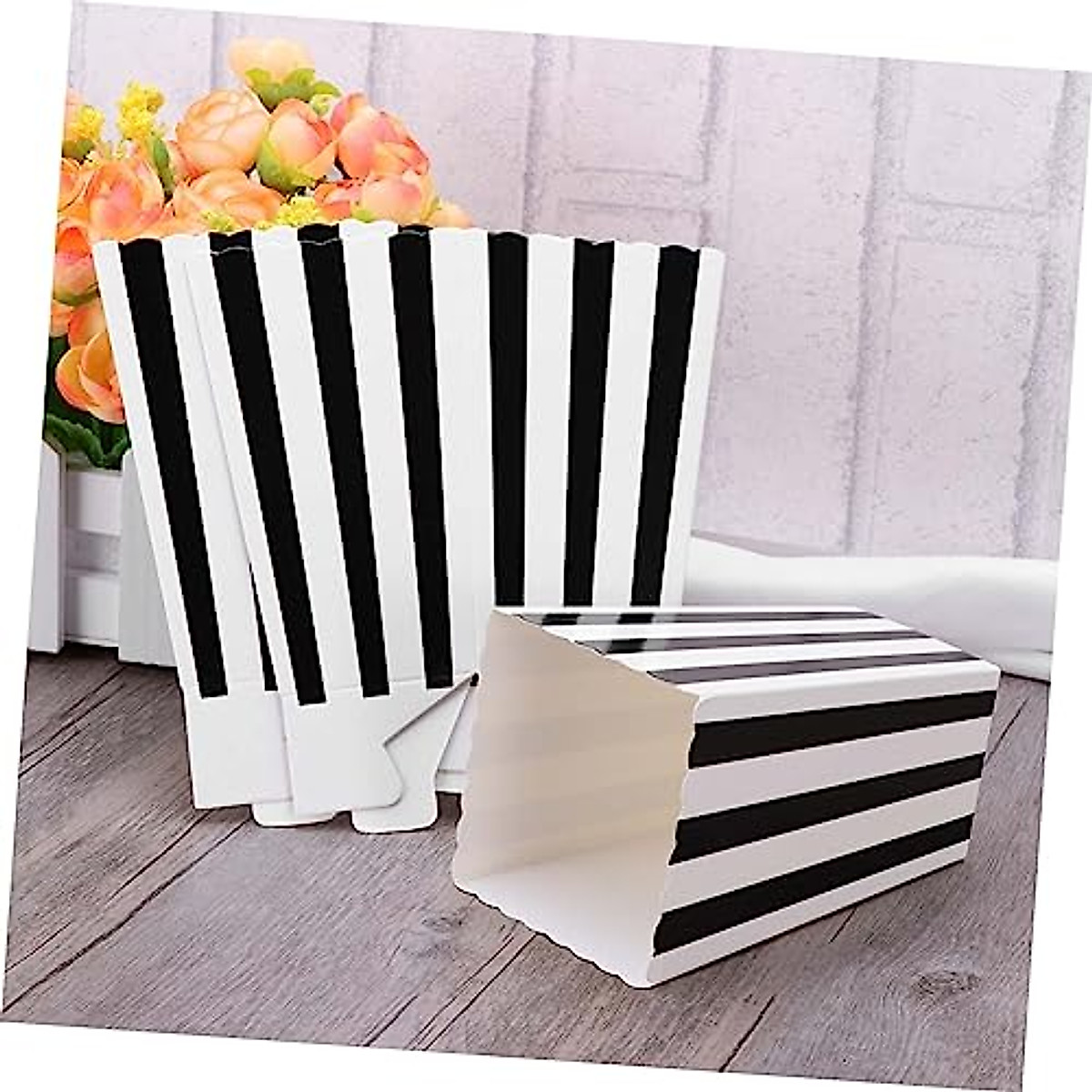 ibasenice 90 Pcs Popcorn Plastic Containers for Food French Fry Seasoning Plastic to Go Containers Paper Snack Container French Fries Container French Fries Box French Fries Storage Box Box