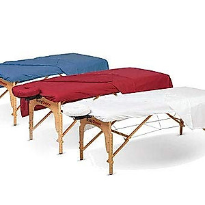 White House Linen 600 Thread-Count 3-Piece Massage Table Spa Sheet Set (1Pc Fitted Sheet Fit up to 7" Inch Deep Pocket, 1Pc Flat Sheet & 1Pc Fitted Face Rest Cover) 100% Egyptian Cotton Yellow