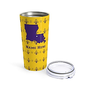 State Pride Series Baton Rouge Louisiana Edition - Personalized Stainless Steel Tumblers for Travel Indoor Outdoor Use Keep Coffee Warm Beer Cold - Cup Mug for Pool Beach Office Presents and Gift