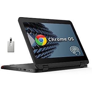 Lenovo 500e Gen 3 Touchscreen Laptop, 11.6" HD Rugged 2 in 1 Chromebook, Intel Celeron N5100, 8 GB RAM, 64 GB SSD, Gray, 32GB USB Card