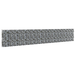 Gabion Wall with Covers,Garden Fence Border,Portable Fence,Privacy Fence,Fencing for Yard,Private Fence,Garden Fence for Dogs,for Patio,Backyard,Outdoor Pool,Porch,Galvanized Steel 236"x11.8"x39.4"