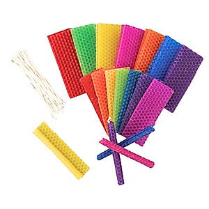 Rite Lite Design Your Own Candles Kit - Beeswax Hanukkah D-I-Y Candles Kit, Create Your Hanukkah Menorah Candles