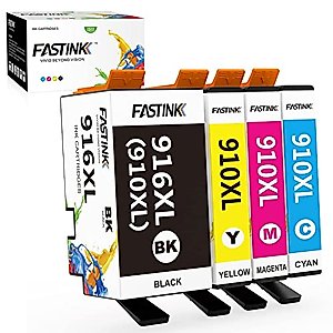 FASTINK Remanufactured HP 910XL 916XL Ink Cartridges Combo Pack Replacement for HP 910 916 XL with HP OfficeJet Series 8010 8015 8018 8022 HP OfficeJet Pro Series 8020 8025 8028 8035 Printers,4 Pack