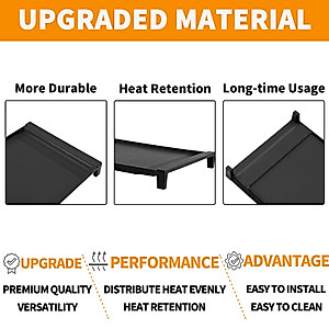 Upgraded WB31X24738 Griddle Replacement for GE Stove Parts Griddle Plate, WB31X24998 Cast Iron Center Griddle for GE Gas Range Parts Stove Top Burner Griddle GE Cooktop Parts Griddle Pan