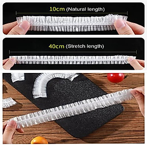 Dirtychop Reusable Fresh Keeping Bags/200PCS, Food Storage Covers Reusable Stretch Plastic Wrap Bowl Covers, Universal Food Tents/Food Covers for Outdoors, Kitchen (300 Pcs)