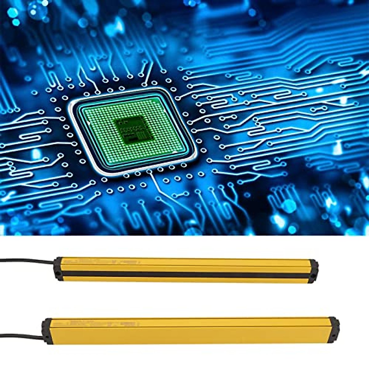 Light Curtain Sensor Switch Safety Light Grating Security Device for Forging Machine Tools Electrical DC10 to 30V (8 Beams BEM0840-C-280NB)