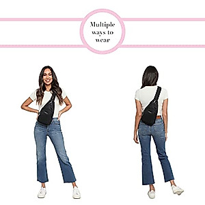 Baggallini Womens Central Park Sling shoulder handbags, Black, One Size US