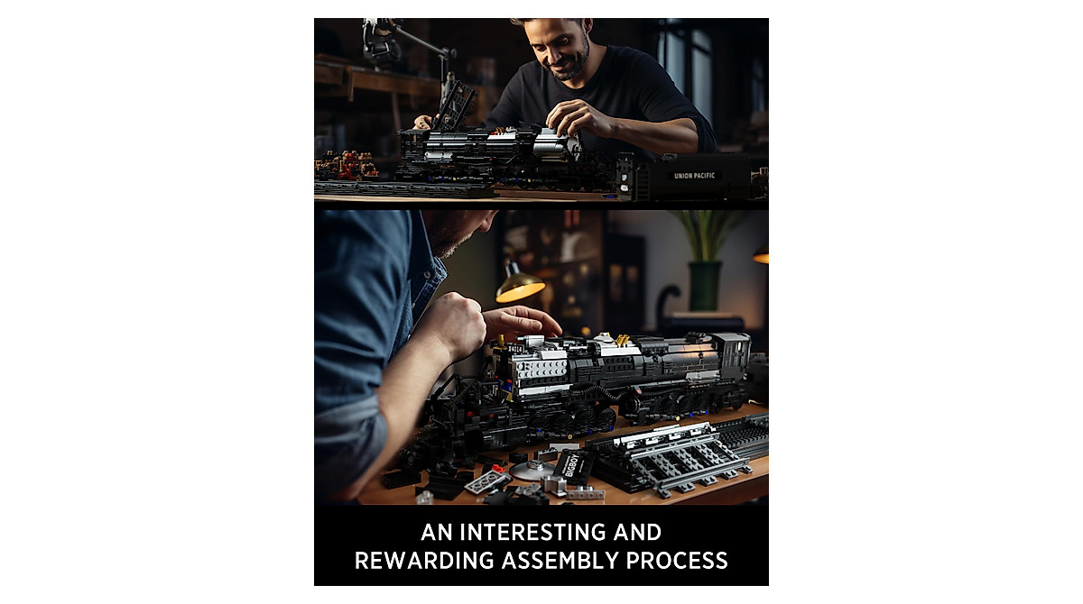 Nifeliz Big Boy Locomotive, Articulated Steam Locomotive Building Block ...