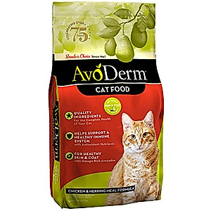 Avoderm Natural Chicken & Herring Meal Formula Dry Cat Food, 6-Pound