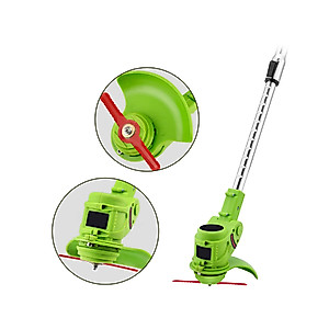 Thaekuns 36 PCS Lawn Mower Weed Eater Plastic Blades for Cordless Grass Trimmer FH-GT120