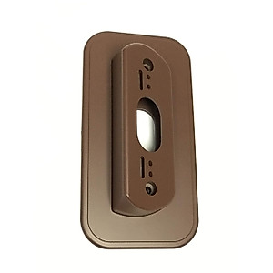 Wall Plate with 30 Degree Angle Mount for Nest Hello Video Door Bell - Coffee