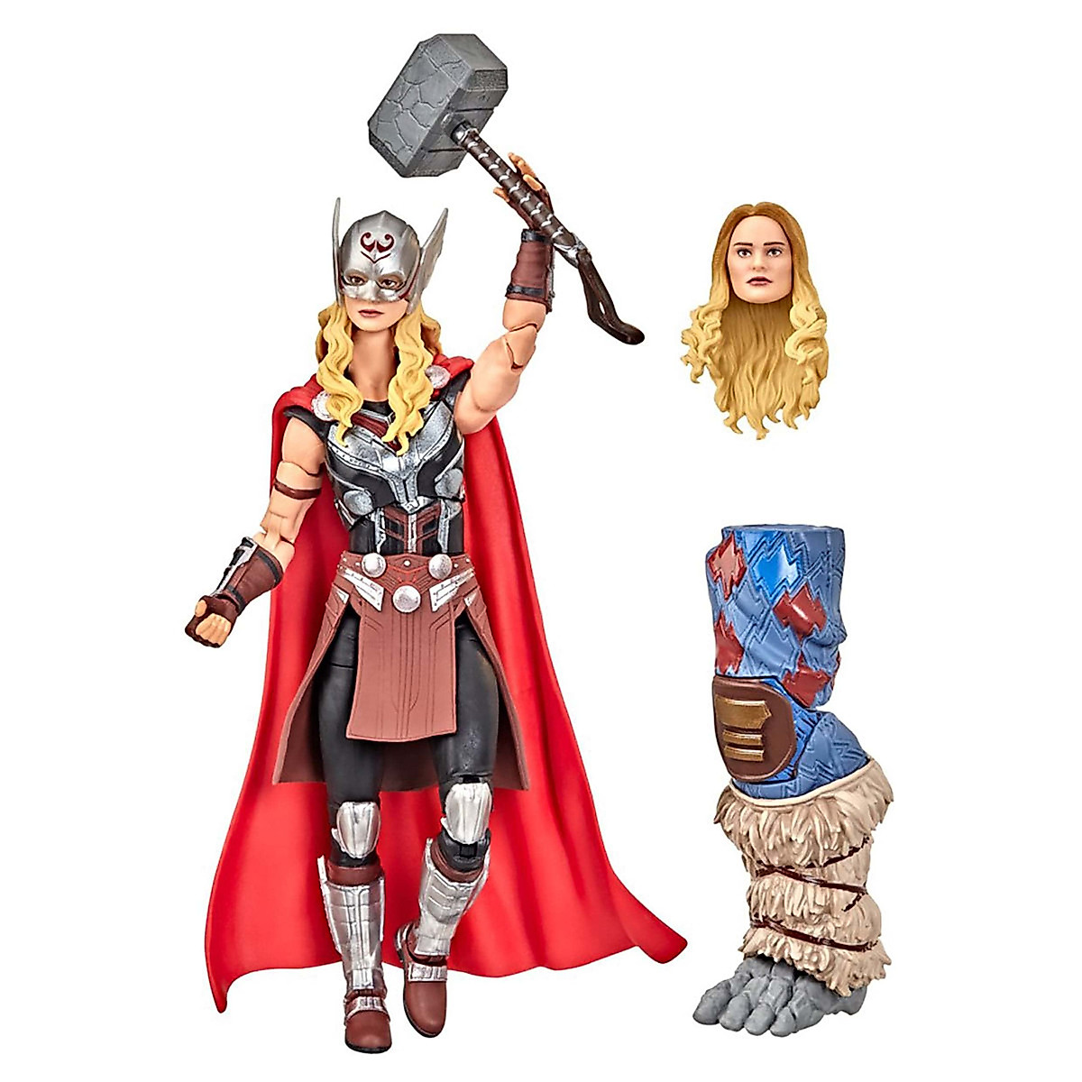 Marvel Legends Series Thor: Love and Thunder Mighty Thor Action Figure 6-inch Collectible Toy, 4 Accessories, 1 Build-A-Figure Part