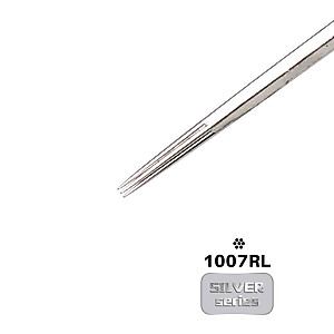 Dragonhawk Silver Series Tattoo Needles Assorted Liners and Shaders 50 Pcs Disposable & Sterilized Mixed Size Tattooing Needle Box YBZ