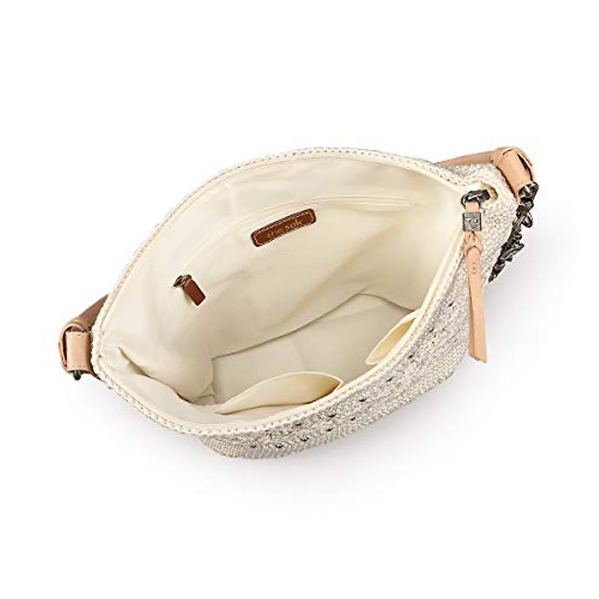 The Sak unisex adult Women's Sequoia Crochet Hobo Handbag, Natural Medallion, One Size US